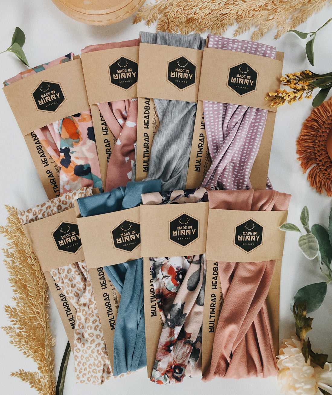 Made in Minny Multiwrap Headband | Blush Floral
